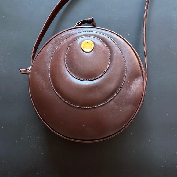 Bags | Movado Brown Leather Bag | Poshmark